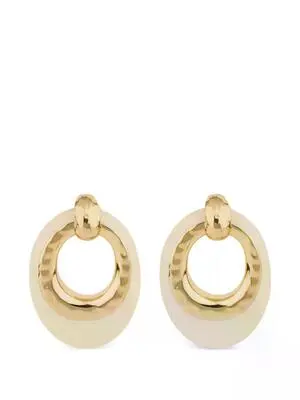 Gas Bijoux Selva Hammered Hoop Earrings - Neutrals