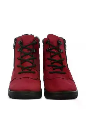 ARA Lace-up Ankle Boots With Side Zip