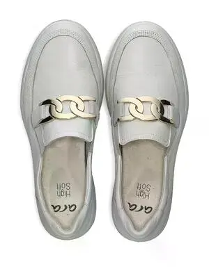 ARA Slip-on Loafers With Decorative Buckle Detailing