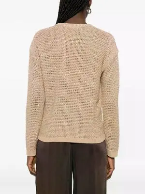 Fabiana Filippi Open-knit Sequined Sweater