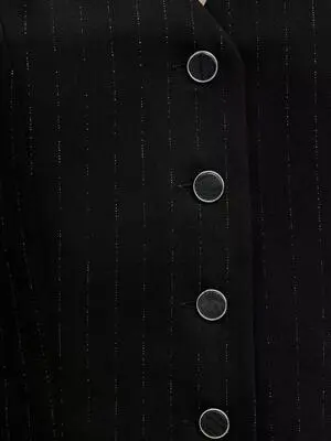 Guess Button Detail Pinstripe Top