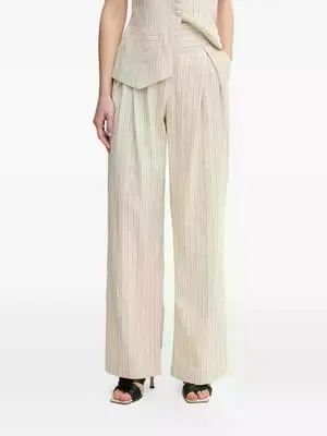 HOSS INTROPIA Pinstripe Pleated Trousers