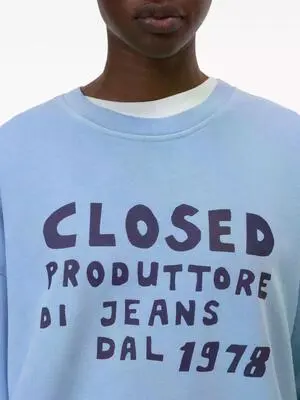 Closed Relaxed Crewneck Sweatshirt With Letter Print