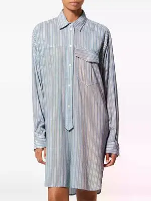MARANT ETOILE Loriane Striped Mini Dress
