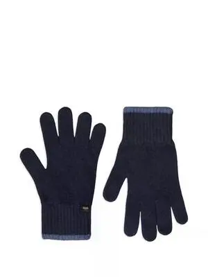 MOORER Easton-cws Ribbed-cuff Gloves - Blue