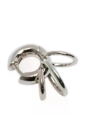 PANCONESI Tone Hoop Earrings With Piercing Detail