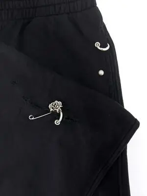 We11Done Piercing-detail Track Pants