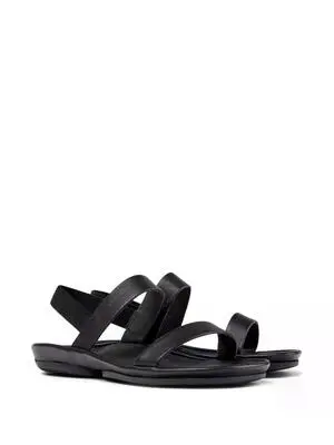 Camper Isla Leather Sandals - Black