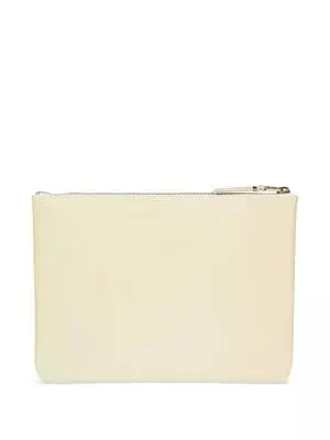 Comme Des Garçons Leather Zip Wallet - Neutrals