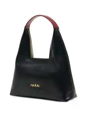 Marni Marni Mini Leather Shoulder Bag Black