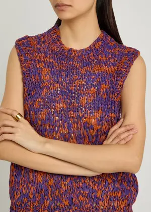 Dries Van Noten Hand-knitted Cotton Vest