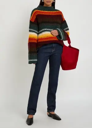 Khaite Farley Slim Straight-leg Jeans In Benson Wash