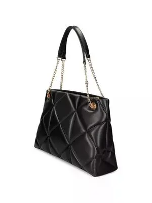 Moschino Quilted Logo Tote Bag - Black