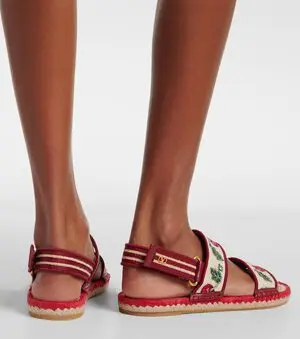 Valentino Garavani Espadrille Sandals With Cherry Motif