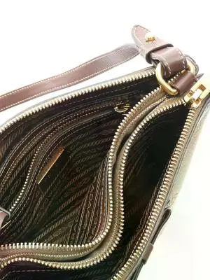 Prada Jacquard Logo Shoulder Bag