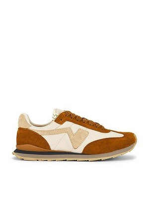 Visvim Fkt Runner Suede And Mesh Sneakers - Light Brown