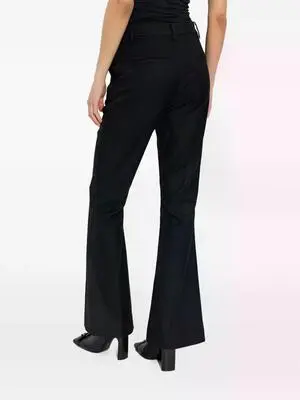 GESTUZ Flared Trousers - Black