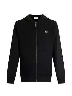 Philipp Plein Basic Zip Hoodie - Black