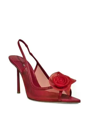 LE SILLA Heeled Sandals With Floral Detail - Red
