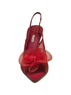 LE SILLA Heeled Sandals With Floral Detail - Red