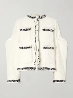Sacai Tweed Jacket - Neutrals