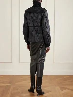 Rick Owens Moncler Quilted Shell Down Jacket - Black