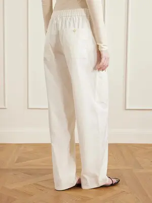 JIL SANDER Cotton-poplin Cargo Pants - Neutrals