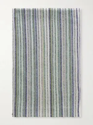 Missoni Sequin-trimmed Striped Metallic Crochet-knit Wrap
