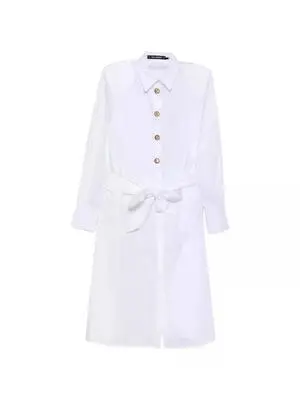 Karl Lagerfeld Belted Shirt Dress - White
