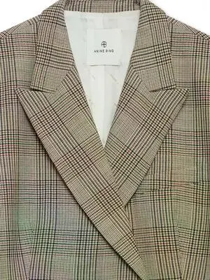 ANINE BING Checked Blazer