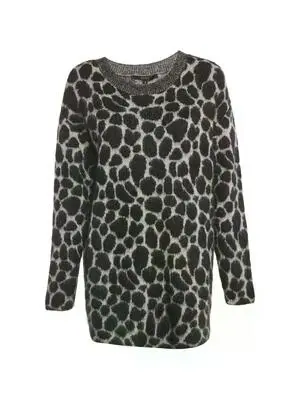Gucci Animal Print Mohair Blend Sweater