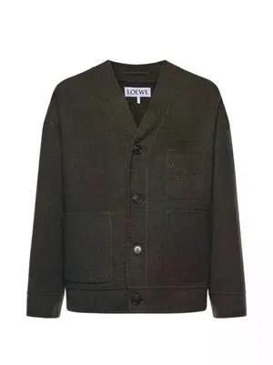 Loewe Button-fastening V-neck Cardigan - Brown