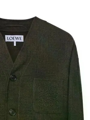 Loewe Button-fastening V-neck Cardigan - Brown