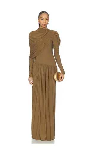 DEME BY GABRIELLA Maxi Dress - Brown