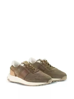 TOD'S Suede Lace-up Sneakers - Brown