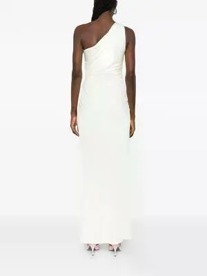 Versace Maxi One-shoulder Draped Gown Dress