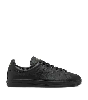 TOM FORD Grained Leather Low-top Sneakers