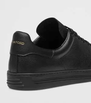 TOM FORD Grained Leather Low-top Sneakers