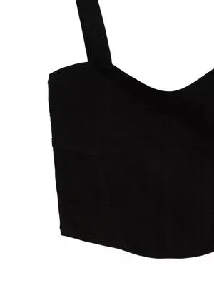 Patrizia Pepe Zip-fastening Jacquard Knit Top