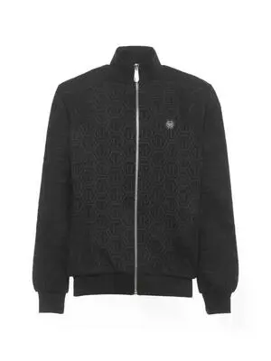 Philipp Plein Jacquard Monogram Tracksuit Jacket - Black