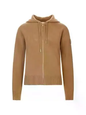Moncler Logo-patch Drawstring-hood Cardigan