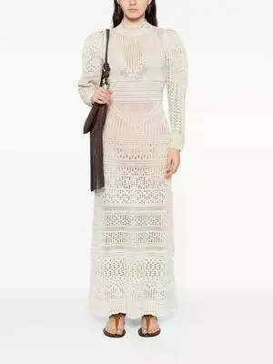 Isabel Marant Étoile Dione Knit Maxi Dress - Neutrals