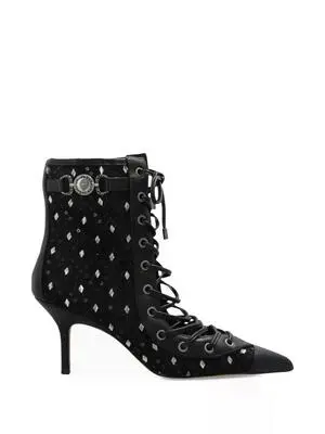 Kurt Geiger Mansion Corset Lace-up Ankle Boots - Black