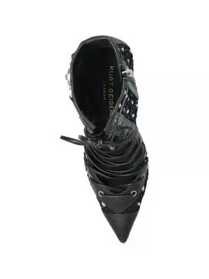Kurt Geiger Mansion Corset Lace-up Ankle Boots - Black
