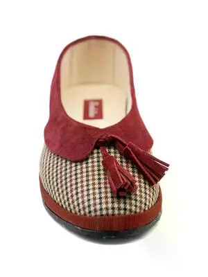 GONDOLINA Dogaressa Tassel Ballet Flats In Tweed
