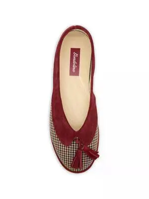 GONDOLINA Dogaressa Tassel Ballet Flats In Tweed