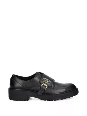 Liu Jo Buckle Strap Monk Shoes - Black