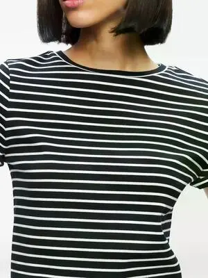 Alice + Olivia Cindy Striped Cropped T-shirt