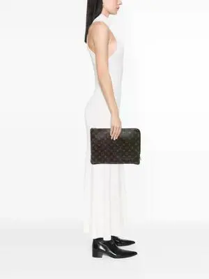 LOUIS VUITTON Monogram Etui Voyage Mm Clutch Bag - Brown