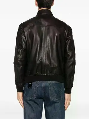 Tagliatore Leather Bomber Jacket